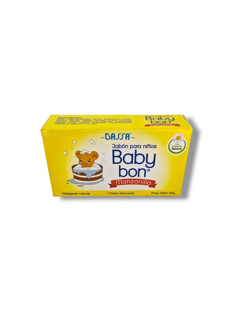 BASSA JABON BABY BON MANZANILLA 90 G | Farmacias Cuxibamba